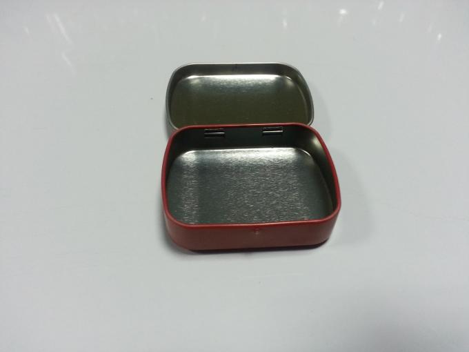 Small Tin Candy Containers With Lid and Plastic Insert